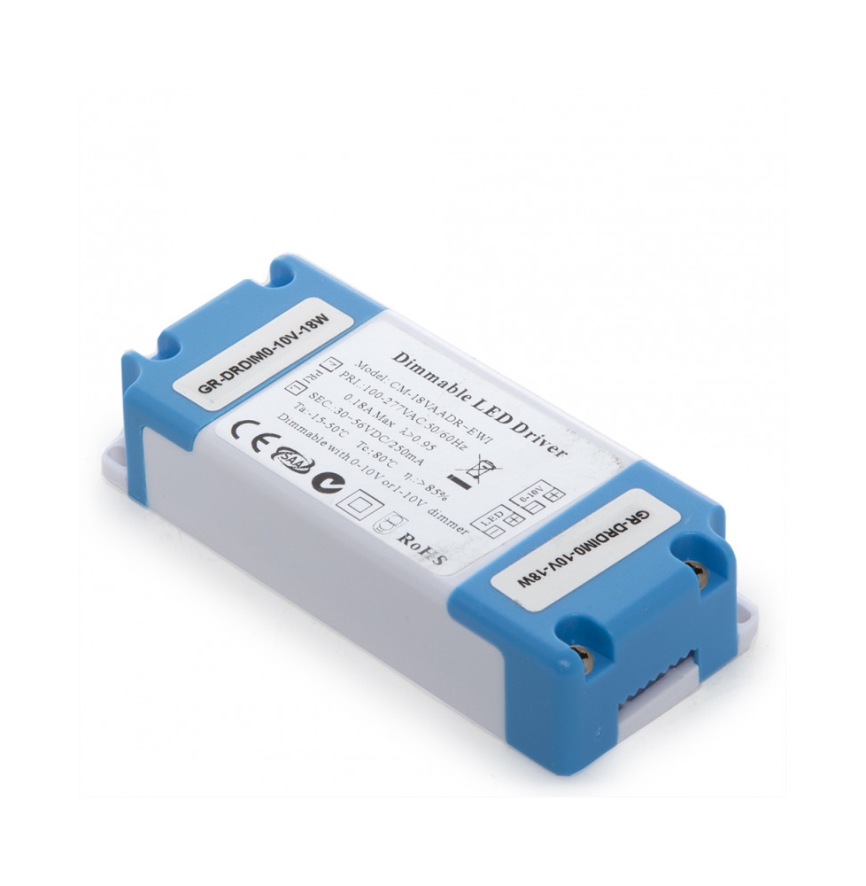 Driver Regulable 0-10V Plafón / Placa /Downlight LED 18W
